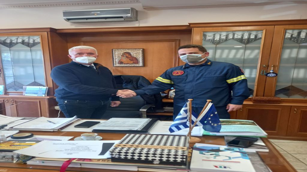 Ο νέο Διοικητή της Π.Υ. Καλαμπάκας συναντήθηκε με τον δήμαρχο Μετεώρων
