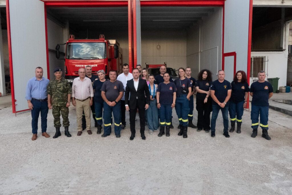 Αγιασμός στο Εθελοντικό Πυροσβεστικό Κλιμάκιο Φερών